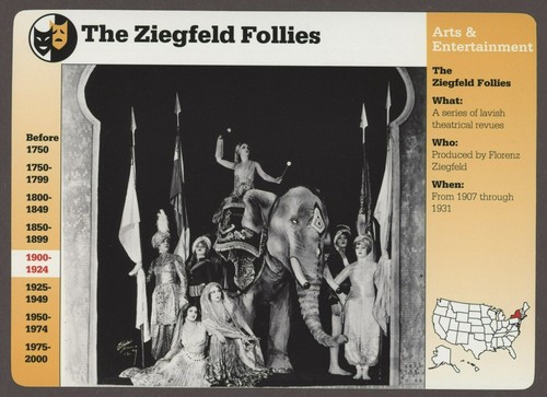 The Ziegfeld Follies Story of America History Card Arts Entertainment ...