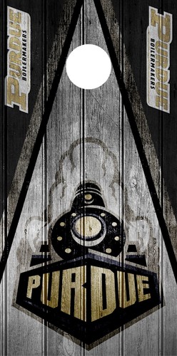 SINGLE Purdue Boilmakers Cornhole Wrap Skin Board Decal Vintage Vinyl ...