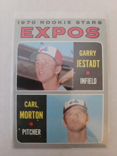 1970 TOPPS EXPOS ROOKIE STARS GARRY JESTADT/CARL MORTON #109 VG/EX | eBay