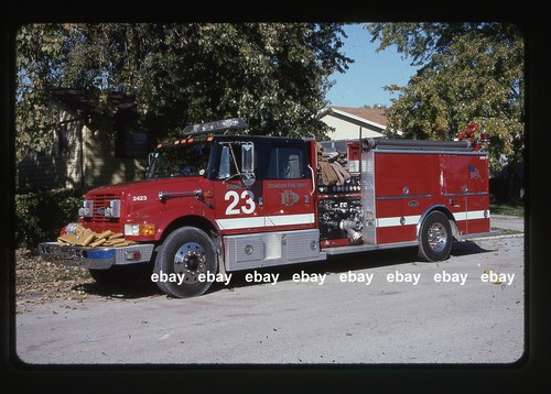 Dixmoor IL 1993 International Luverne pumper Fire Apparatus Slide | eBay