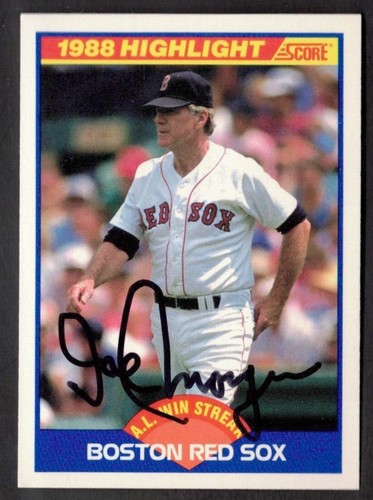 1989 Score '88 Highlight Card #660 Autograph Signed Joe Morgan Red Sox ...