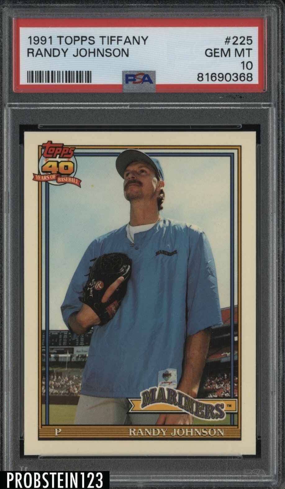 Randy Johnson 1991 Topps Tiffany #225 Base Price Guide - Sports Card ...