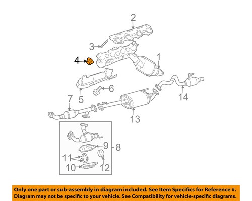Toyota OEM Exhaust-front Pipe Nut 9008017187 for sale online | eBay