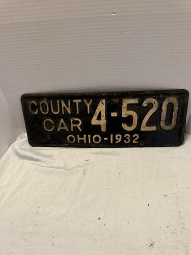 1932 Ohio County Car License Plate | eBay
