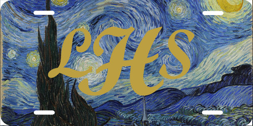 Personalized - Monogram Starry Night License Plate New Car Tag Metal ...