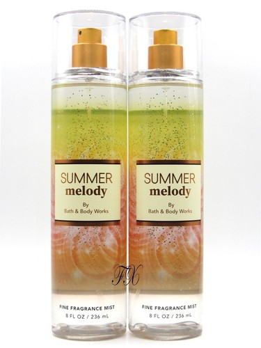 BATH & BODY WORKS SUMMER MELODY BODY MIST SPRAY 8 FL OZ (LOT OF 2 PCS ...