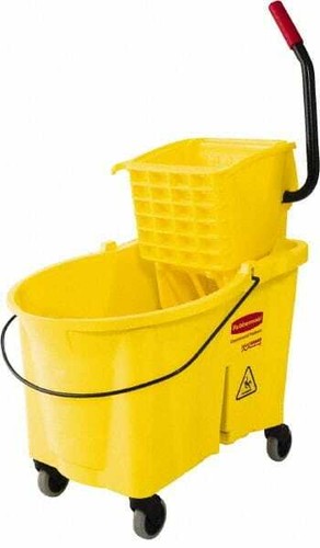 Rubbermaid 44 Qt Plastic Bucket & Wringer 26.3333" Long x 38-1/8" High ...
