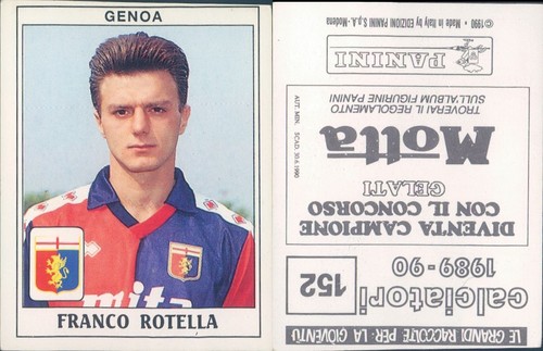 Panini Stickers 1989/90 * Sticker No. 152 * Genoa, Franco Rotella * New ...