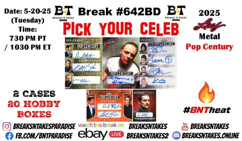 BRIE LARSON 2025 Leaf Pop Century 2 CASE 20 BOX Break #642BD | eBay