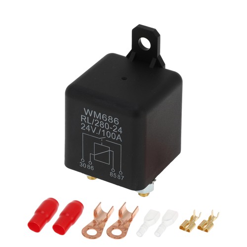1 Set 24V 100A 2-Pin Auto Latching Relay Waterproof Multi-Purpose Car ...