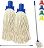 Traditional Metal Socket Mop 10PY Cotton Wet Flor Mop Head & Wooden ...