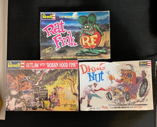 Revell Ed Big Daddy Roth's model Kits Rat Fink, Drag Nut, Robbin Hood ...