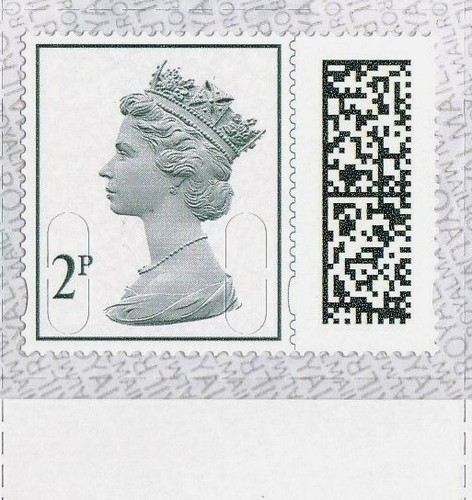 QE2 - 2022 MNH 2p with Overlay M22L & MAIL and border | eBay