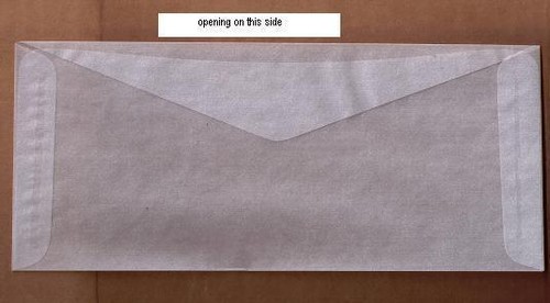 100 #11 Glassine Stamp Envelopes 4½" x 10 3/8" Westvaco Cenveo JBM ...
