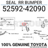 TOYOTA GENUINE OEM 52592-42090 SEAL RR BUMPER 5259242090 | eBay