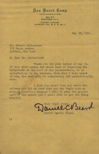 DANIEL C. BEARD - TYPED LETTER SIGNED 05/26/1937 | eBay