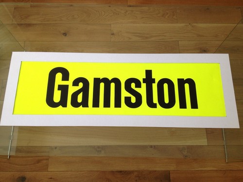Nottingham Bus Blind / Retro Picture - Gamston | eBay UK