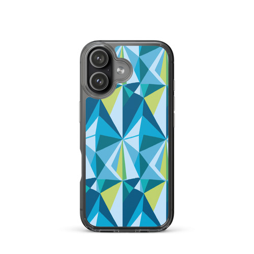 Stylish Green Blue Triangle Pattern TPU Phone Case for for iphone 17 ...
