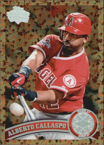 2011 Topps Cognac Diamond Anniversary #454 Alberto Callaspo Angels ...