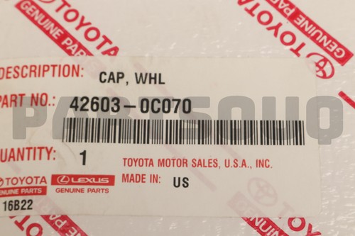 Toyota+Sequoia+Tundra+Original+Center+Cap+Silver+69517+426030C070 for ...