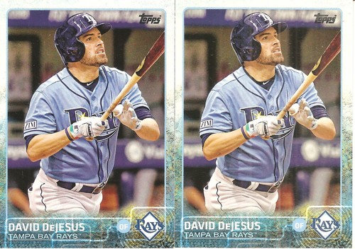 2 CARD BASEBALL CARD LOT OF DAVID DEJESUS 701 | eBay