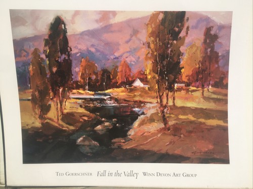 Ted Goerschner Large Landscape Print 46”x35” NEVER FRAMED, New ...