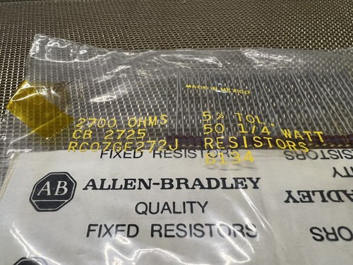 allen bradley resistors 2700 ohm 1/4W 5% (35 pcs) | eBay