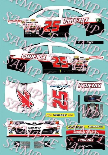 2025 Jake Finch Phoenix #25 Arca Series1/64 Peel& Stick Decals | eBay