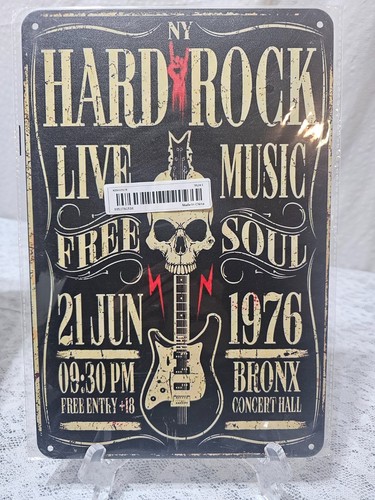 NY Hard Rock Tin Sign Wall Art Display Picture 8×12 | eBay