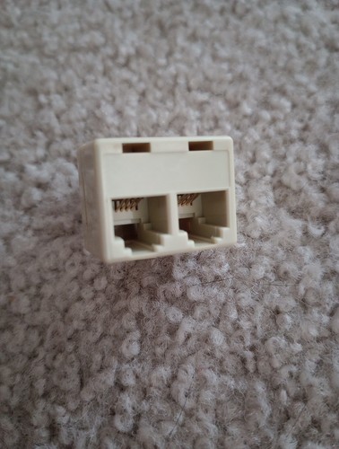 RJ12 RJ11 Telephone Phone Line Splitter Single Male to 2-Way Dual ...