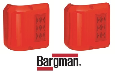 2X BARGMAN REPLACEMENT LENS 86 SERIES CLEARANCE SIDE MARKER LIGHTS RED ...