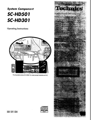 Technics SC-HD501 SE-HD501 ST-HD501 SL-HD501 RS-HD501 Owners Manual ...