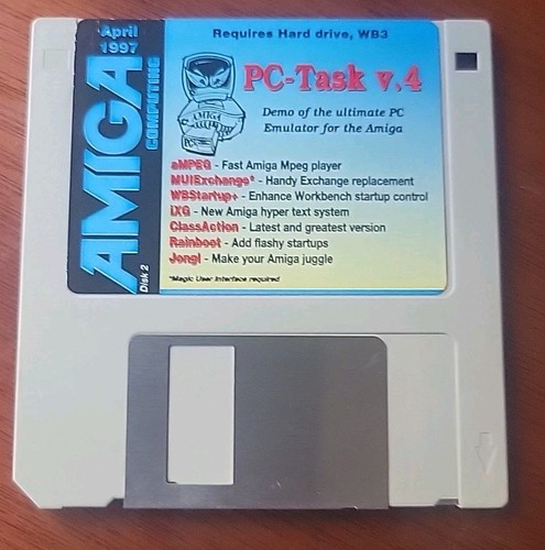 Amiga Cover Disk 2 April 1997 Pc-task V 4 Rare Item Commodore Software ...