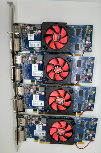 LOT of 4 AMD Radeon ATI-102-C26405 HD6450 1GB PCIe Video Graphic Card ...