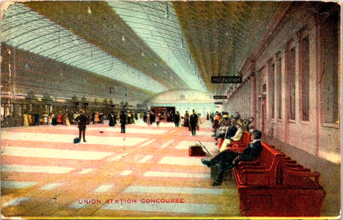 Passenger Concourse Union Train Station Washington D.C. Postcard Posted ...