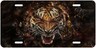 LICENSE PLATE GLASS TIGER AUTO TAG | eBay