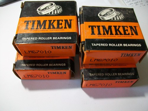 (4 PACK) TIMKEN LM67010 Tapered Roller Bearings - Single Cups ...