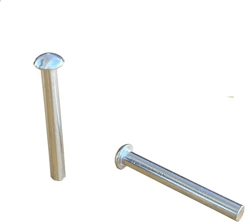 10 Piece 6 x 50 mm Shovel Handle Rivet Pin Replacement, Half Round Head ...