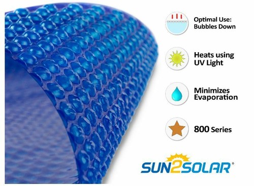 Sun2Solar 800 Series Solar Blanket Heater Cover for Round Swimming ...