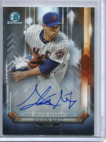 Steven Matz 2017 Bowman Chrome Ascent Autograph #47/99 | eBay