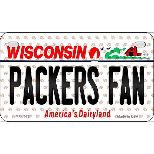 Packers Fan Wisconsin Novelty Metal Motorcycle Plate MP-10784 | eBay