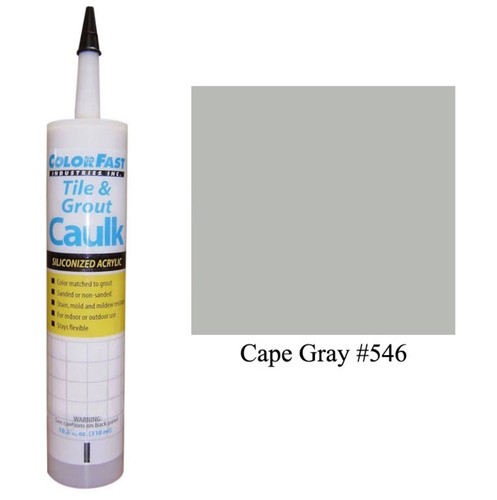 ColorFast Tile and Grout Cape Gray Paintable Latex Caulk – Color Match ...