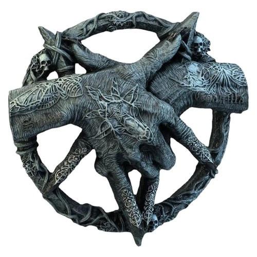 Baphomet-Hand, Freistehendes Schild, Teufelshand-Skulptur, Dekorationen ...