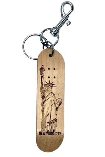 New Good Wood Statue of Liberty New York 4 Inch Mini Wooden Skateboard ...