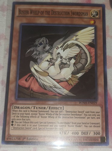 Buster Whelp of the Destruction Swordsman - Super Rare - 1st Ed - BOSH ...