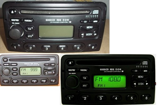 Ford Autoradio 6000 CD RDS mit CODE Focus Mondeo Fiesta Transit Galaxy ...