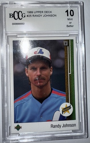 1989 Upper Deck - Randy Johnson #25 (RC) BCCG 10 GEM MT | eBay