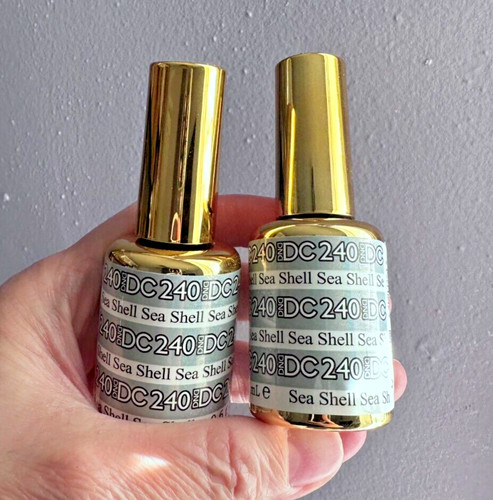 DND DC Mermaid Sea Shell - 240 Glitter Gel LED/UV Gel Polish .6oz - 2 ...