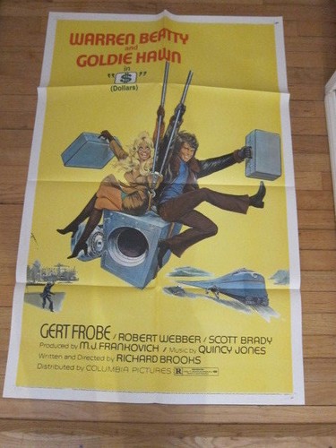 DOLLARS The Heist original 1971 poster Goldie Hawn Warren Beatty Gert ...