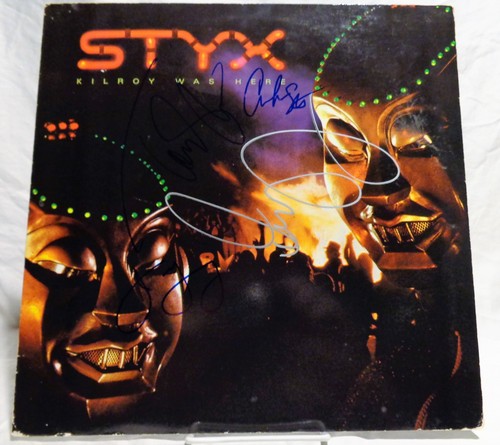 Styx Group Signed Autographed Album by 4 members B | eBay
